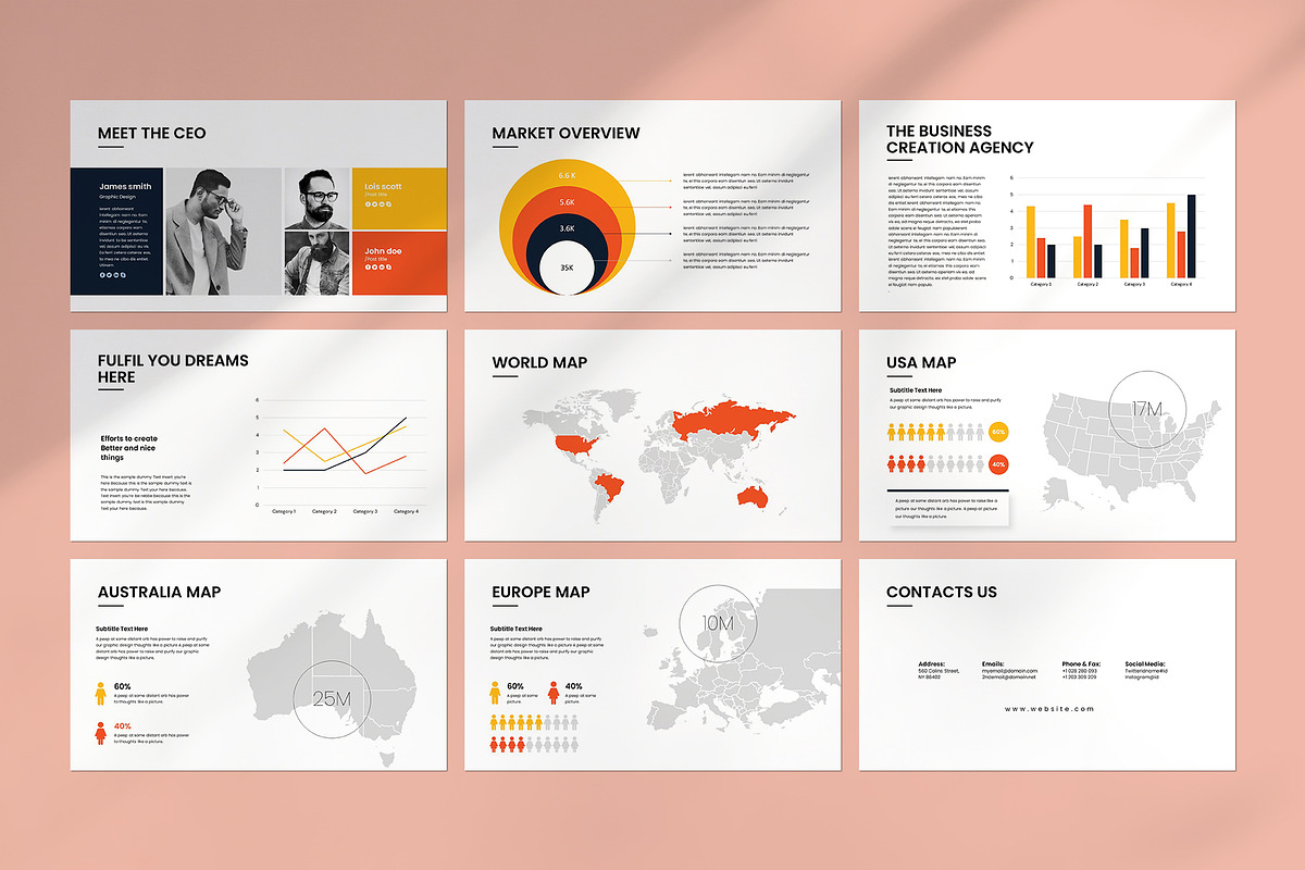 Look | PowerPoint Template, a Presentation Template by CreativeSlides ...