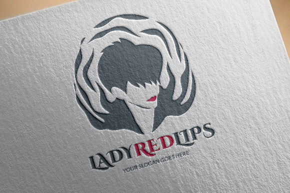 Short Hair Lady Logo, a Branding & Logo Template by salmon.black