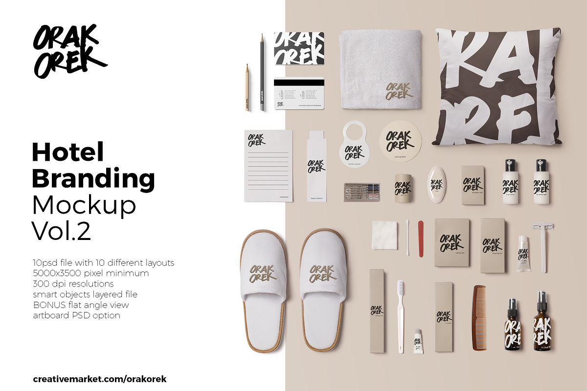 Hotel Amenity / Branding Vol.2, a Product Mockup by Orak Orek
