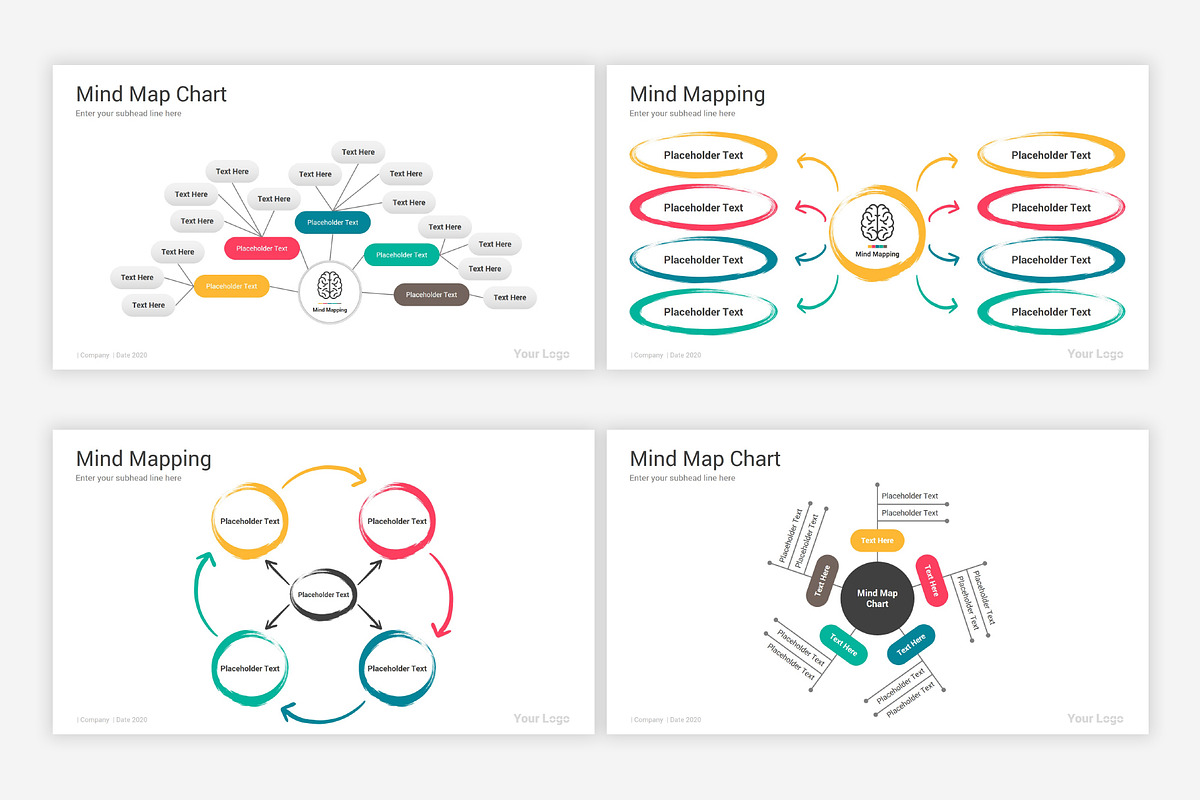 Mind Map Google Slides Diagrams Pack, a Presentation Template by SlideOne