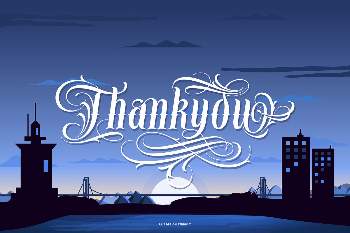 Villa de Ramos Typeface, a Script Font by alit design