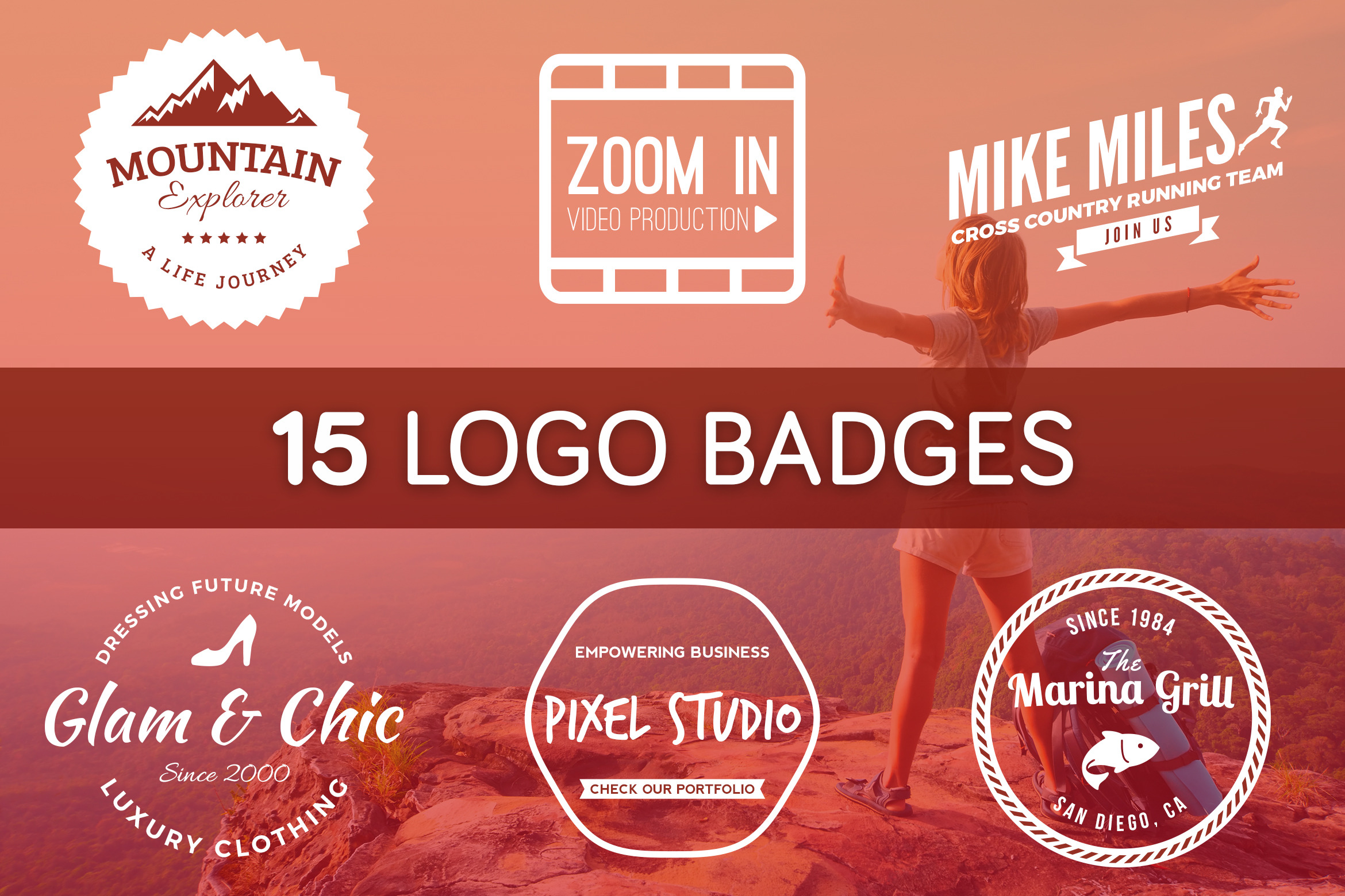 Logo Badges, a Branding & Logo Template by Brandify Studio