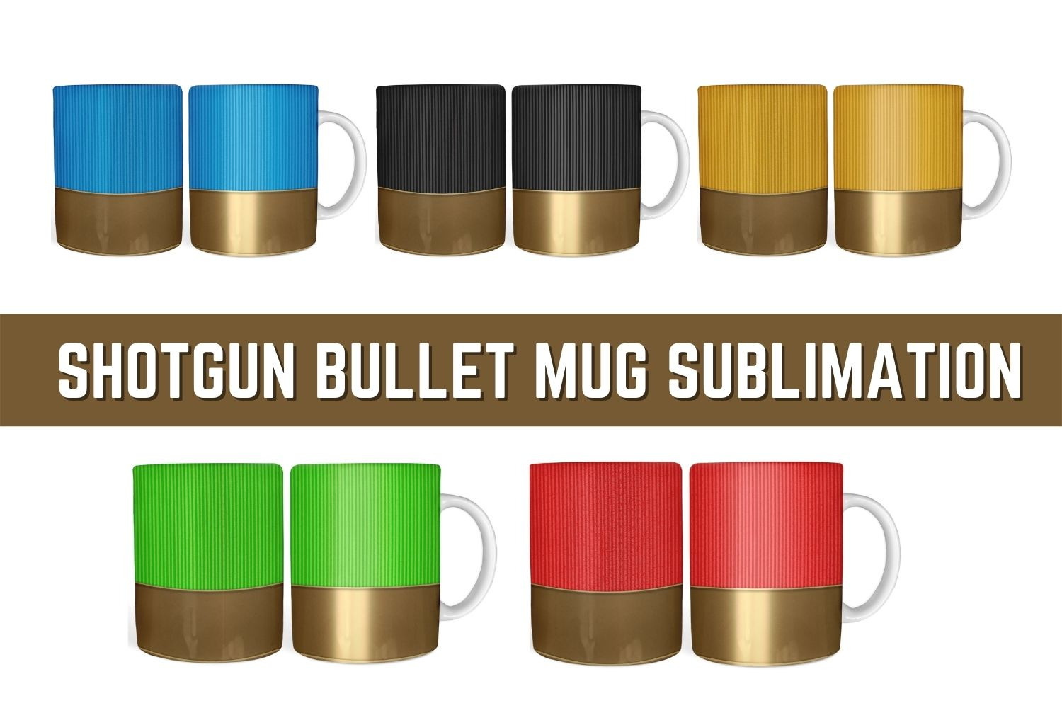 Shotgun Bullet Mug Sublimation, a Texture Illustration by svgocean