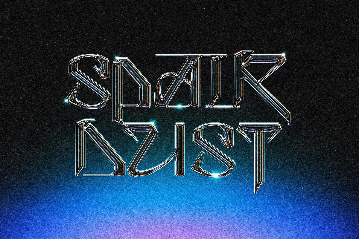 Black Oil Chrome Text Effect, a Layer Style Add-On by Design Squad