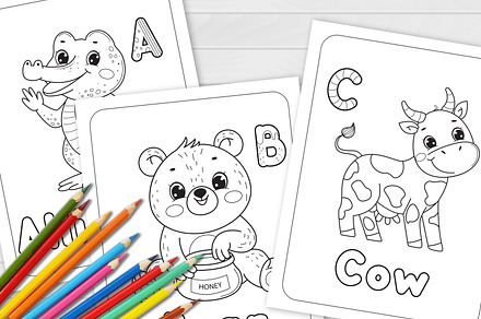 ABC Animals Alphabet, an Animal Illustration by Romkaillustrations