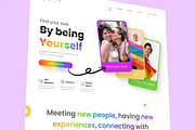 LGBT Dating Website Design Landing