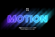 Motion Text Effect Psd