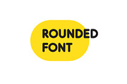 Rounded Font | Creative Market