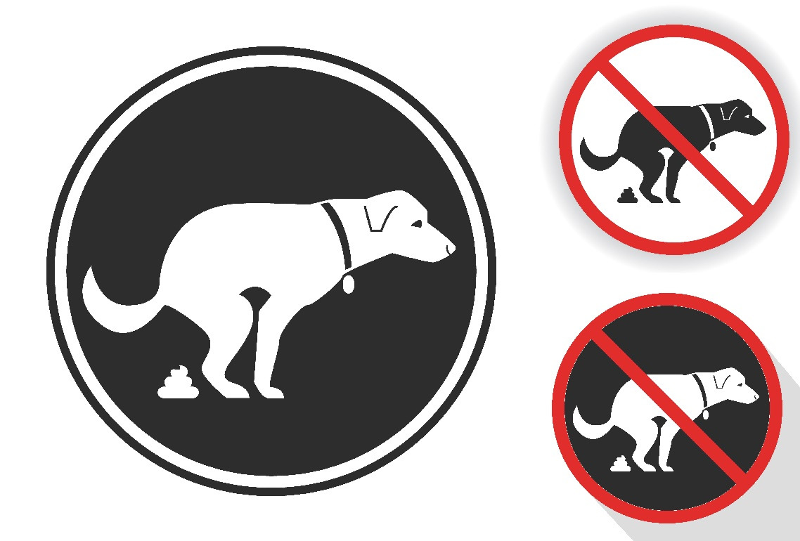 Dog Poo Sign, an Animal Illustration by alex.hliv