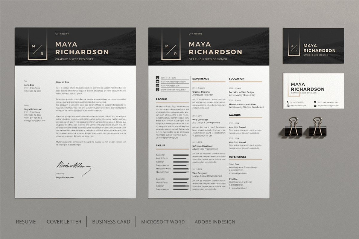 Resume Maya, a Resume Template by Astut