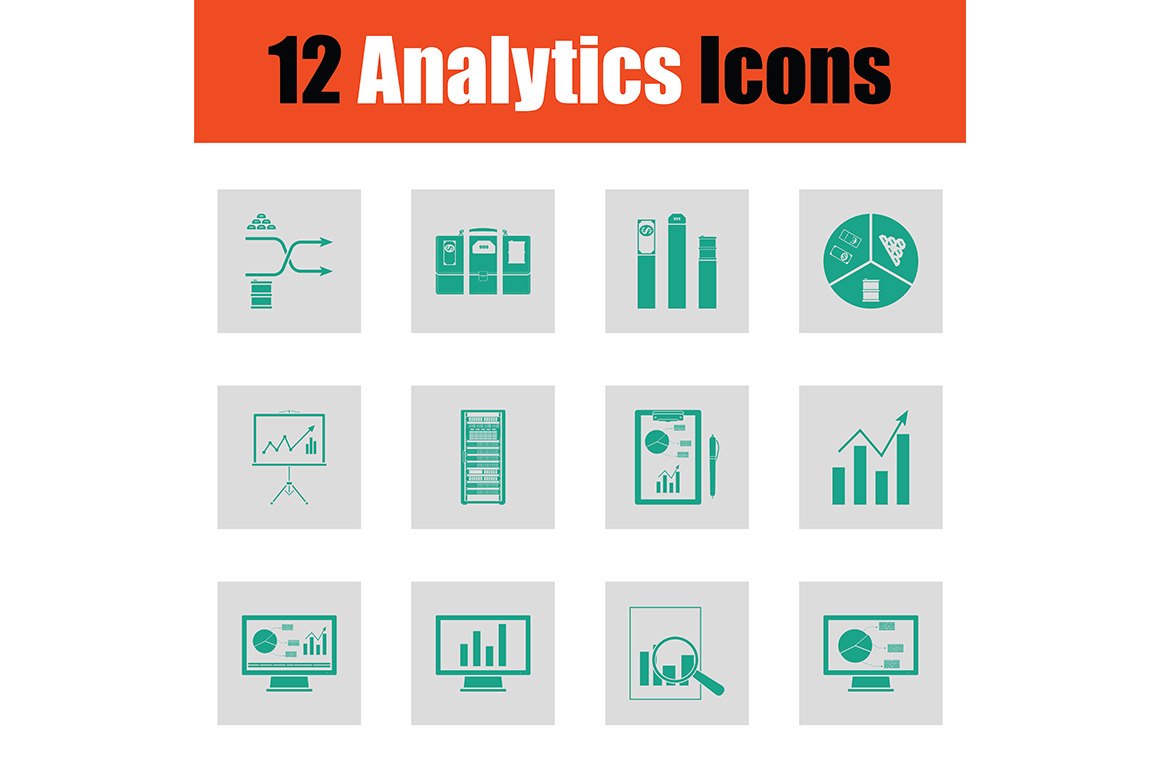 Analytics icon set | Icons ~ Creative Market