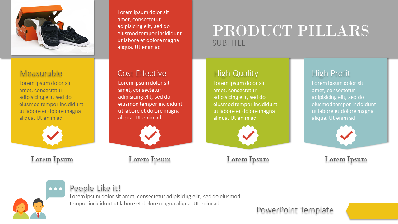 $3 - Product Pillars PowerPoint, a Presentation Template by Yes ...