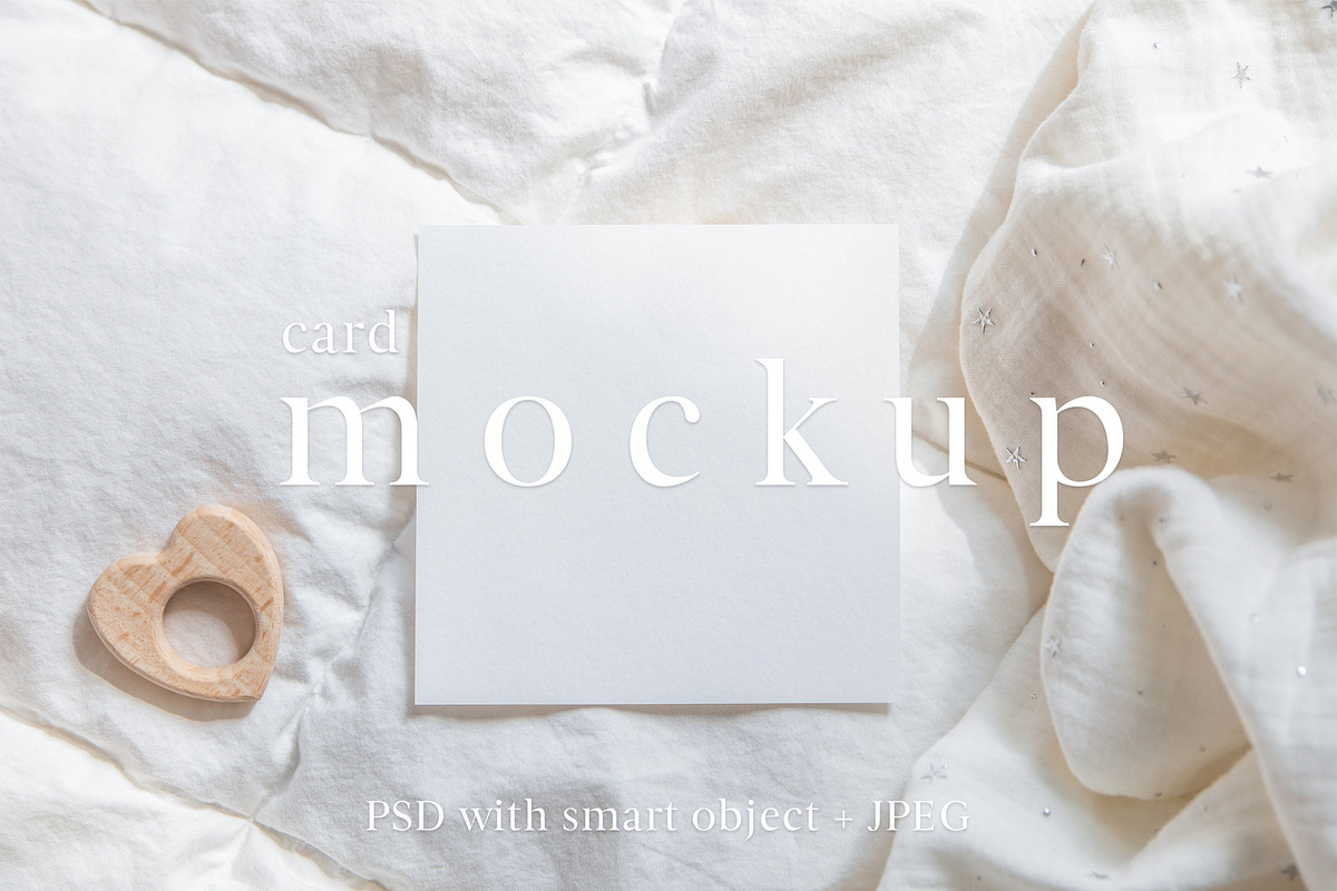 5x5 Card Mockup,Greeting Card Mockup, a Product Mockup by ILoveMockupDesign