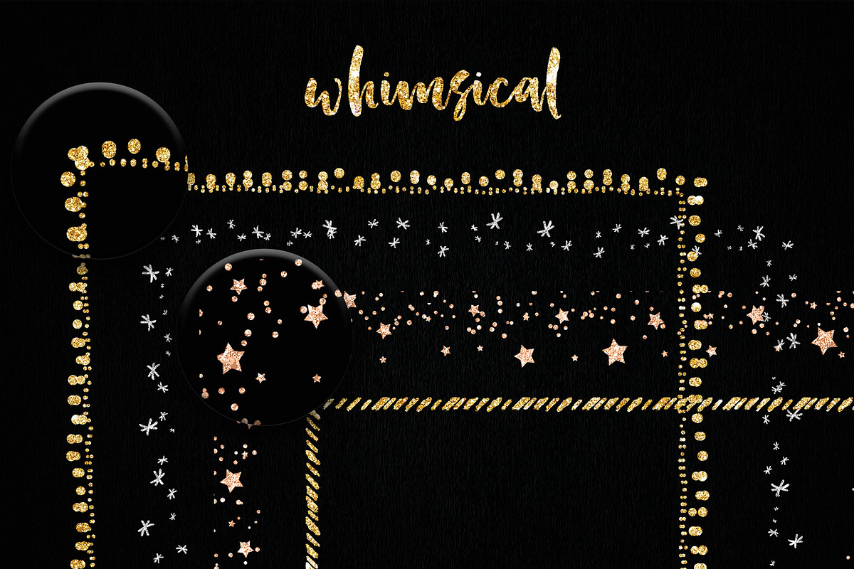 Glitter Photo Overlay Frames Borders, a Texture Graphic by Nifty ...