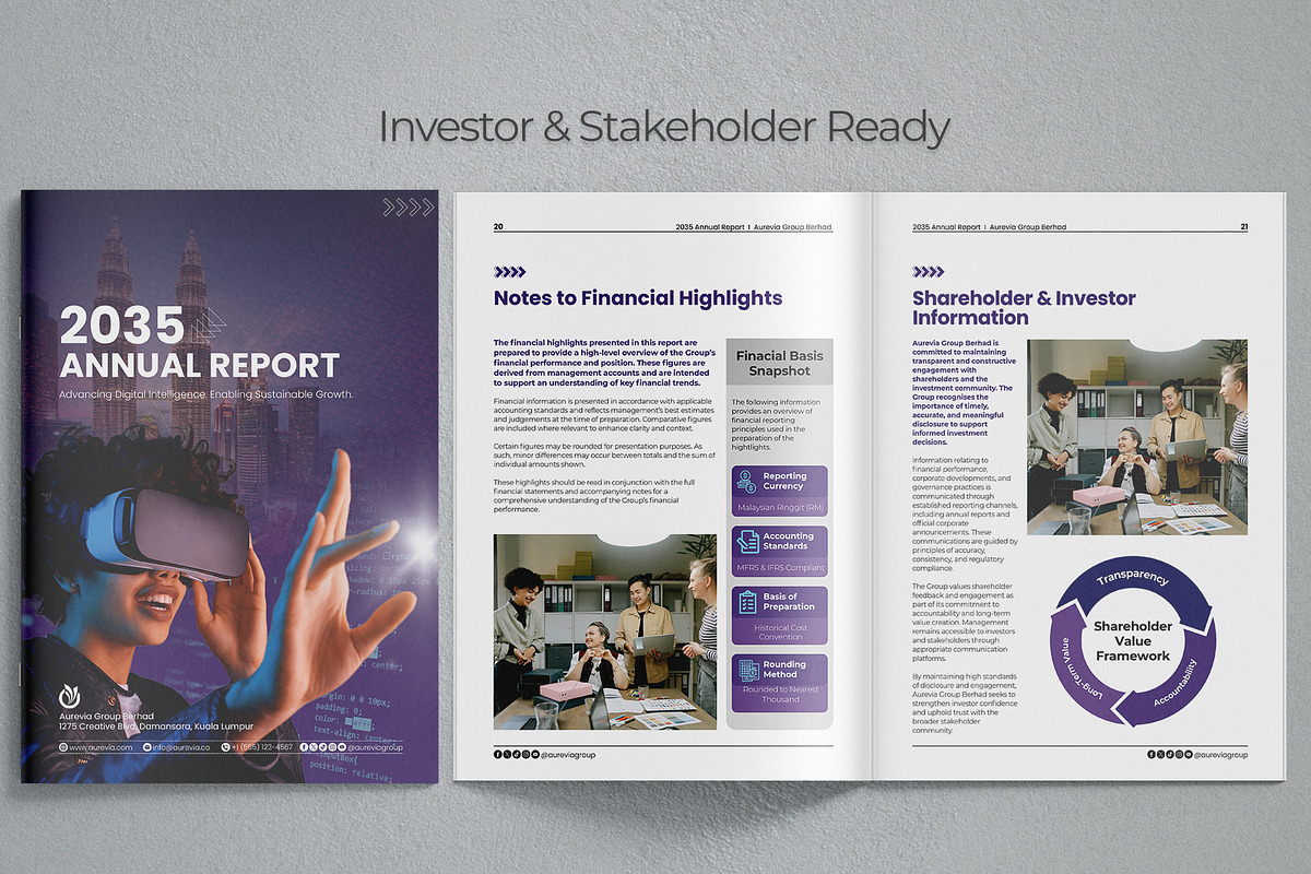 Professional Annual Report Template