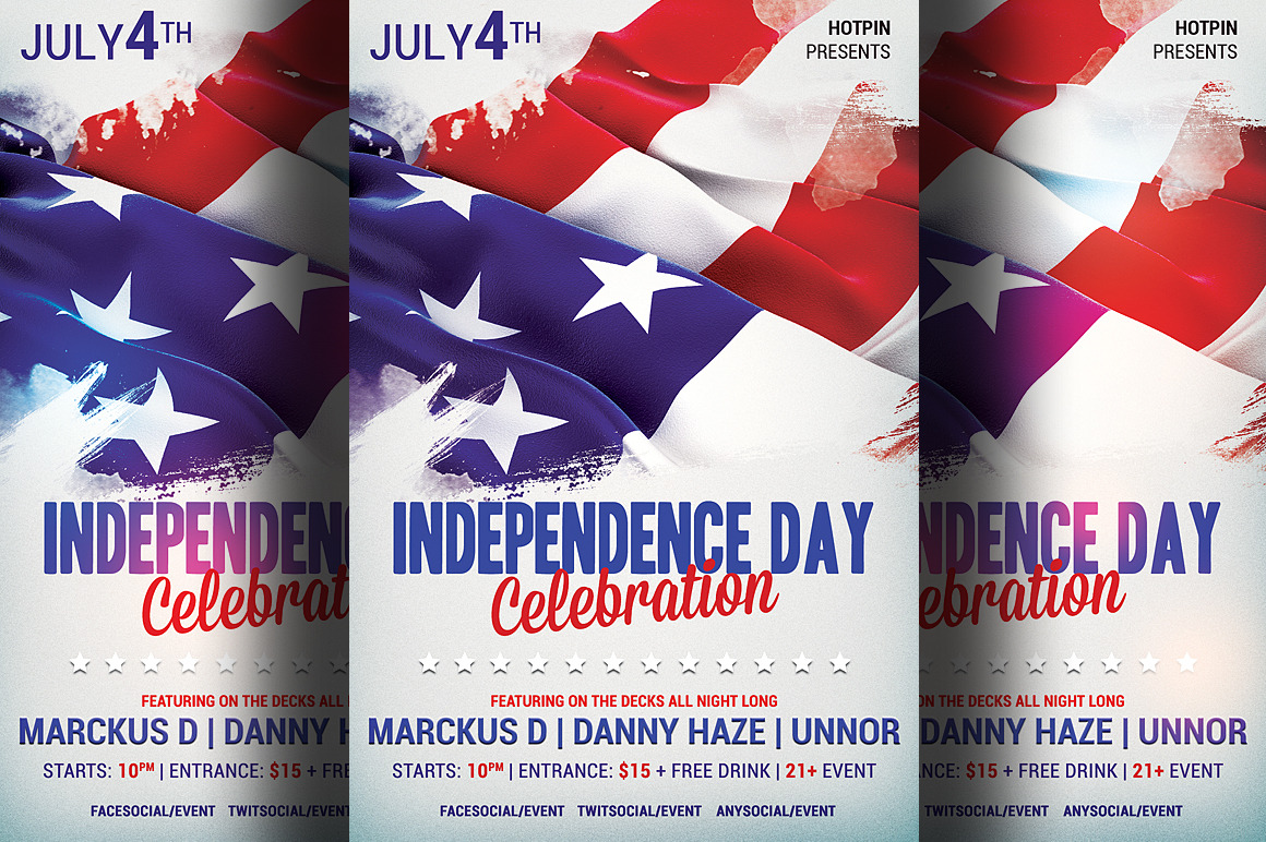 Independence Day Flyer Template, a Flyer Template by Hotpin