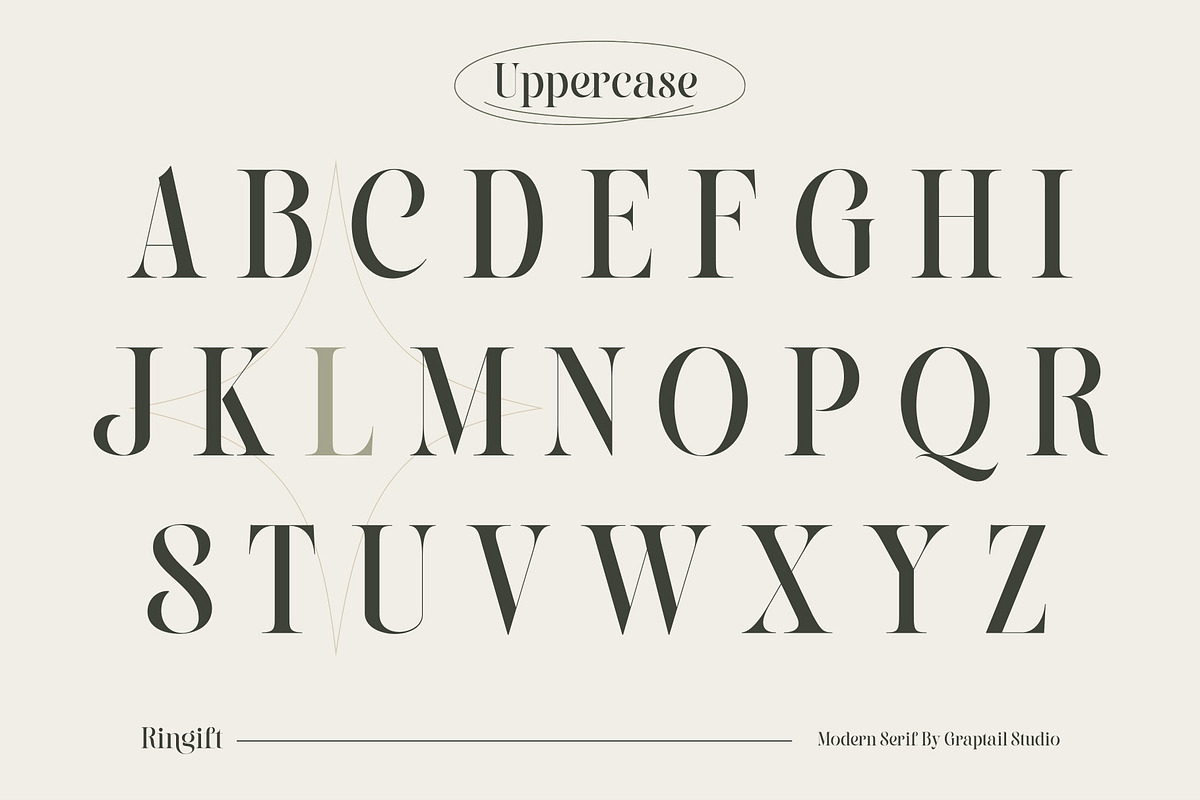 Ringift - A Modern Serif, a Serif Font by Graptail