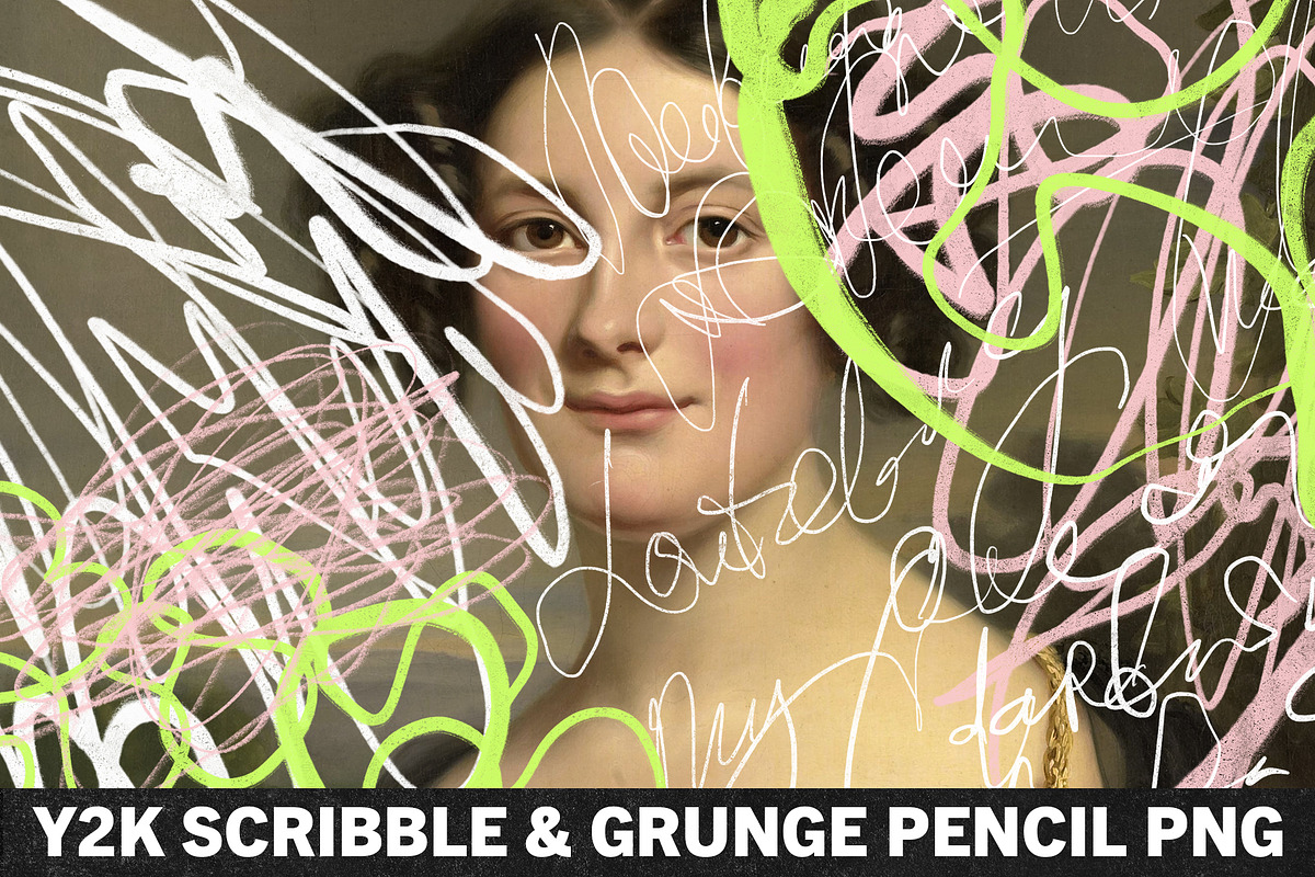 Y2K Scribble & Grunge Pencil Textures