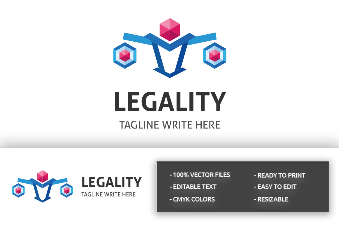 Legality Logo, a Branding & Logo Template by Design_Planet