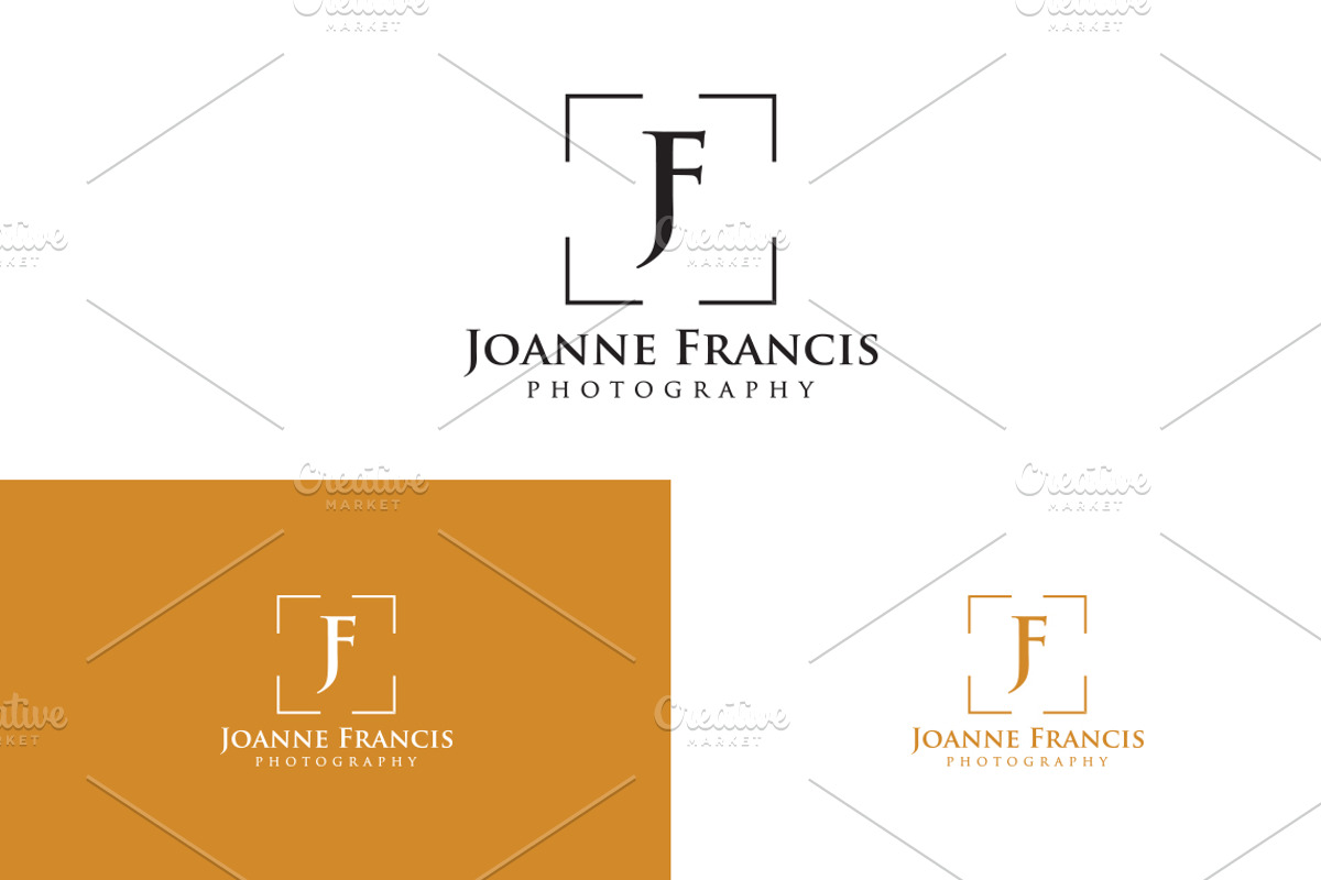 J F Logo Template, a Branding & Logo Template by Machel Design