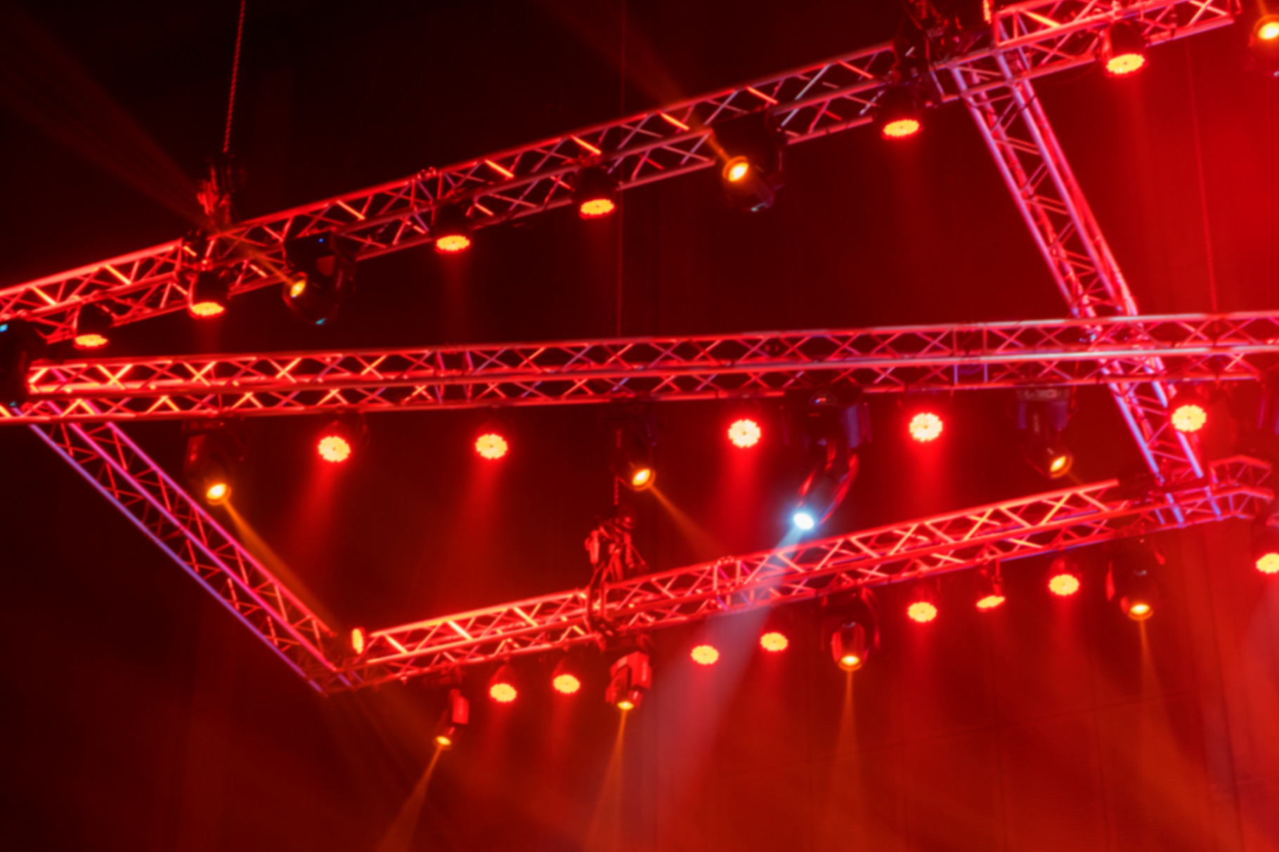 Blurred stage lights on concert containing spotlight, stage, and ...