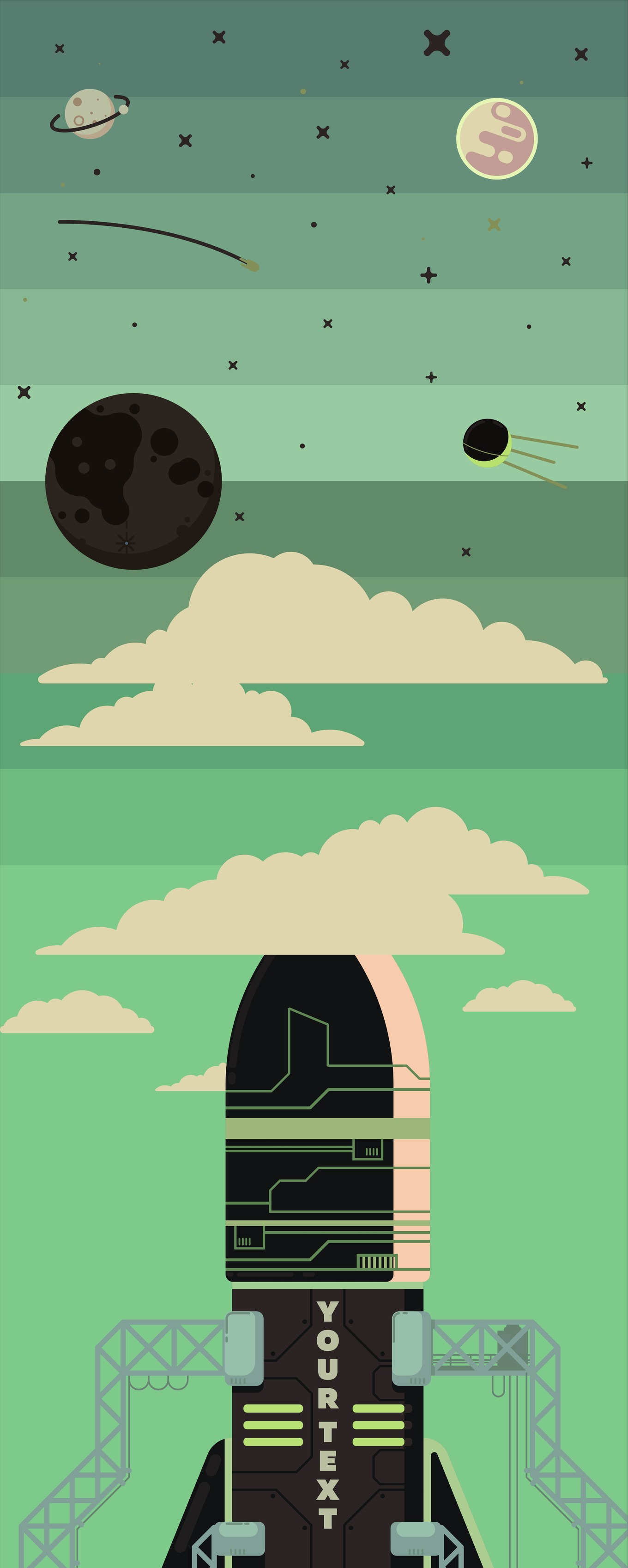 Rocket ship illustration | Technology Illustrations ~ Creative Market