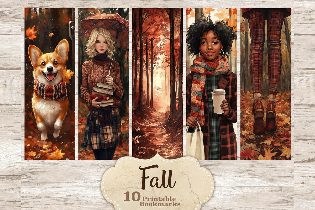 Fall Bookmark | Autumn Printable