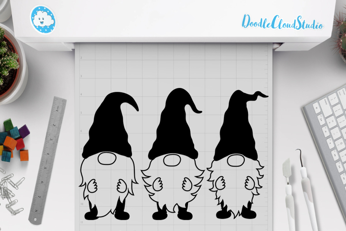 Gnome SVG Cut Files, Gnome Clipart, an Illustration by Doodle Cloud Studio