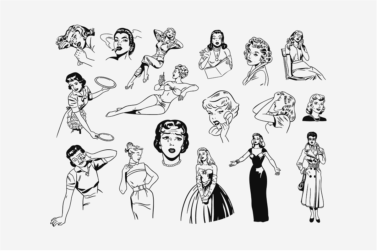 Women of Comics Illustrations V2, an Illustration by FM Era Studio