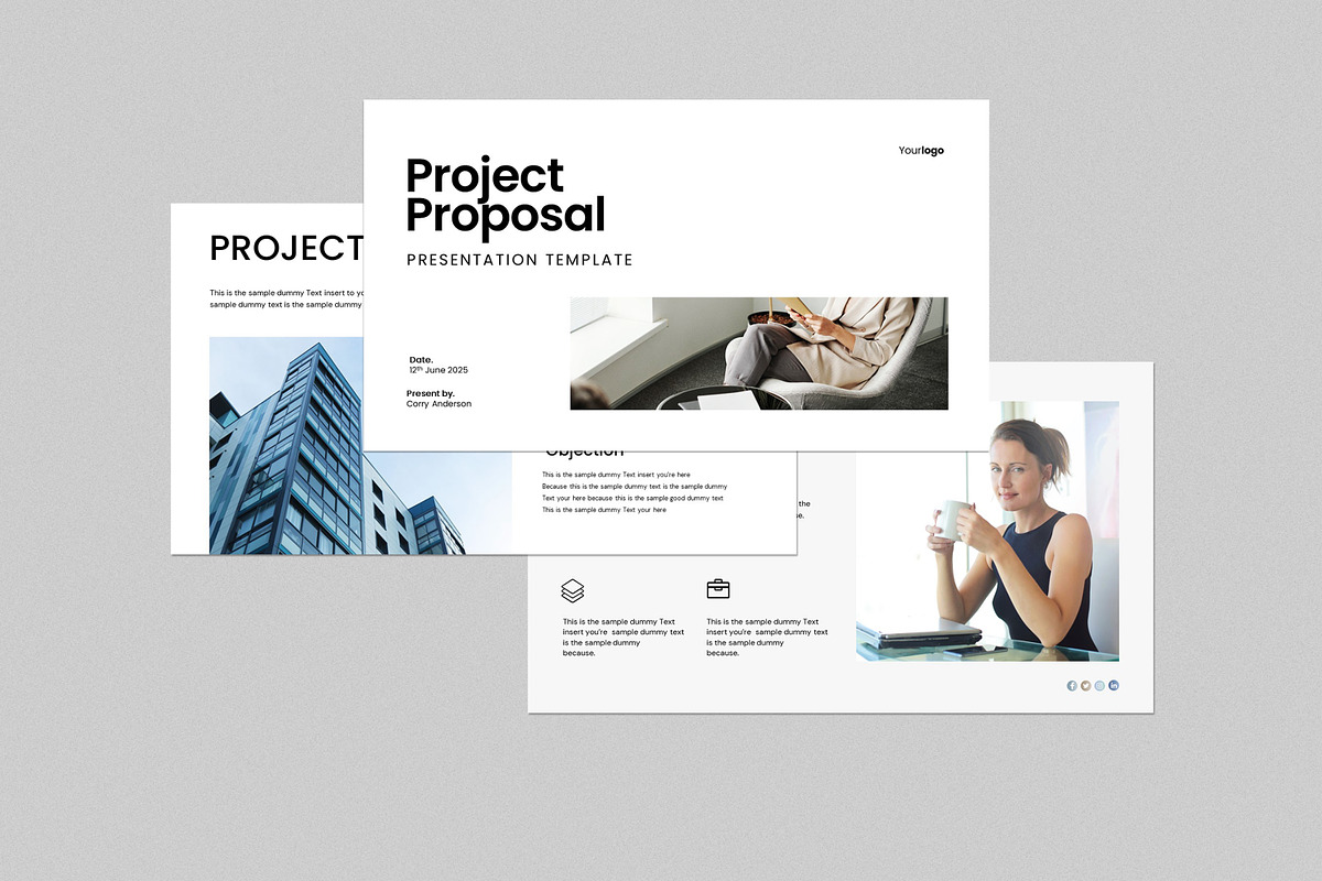 Proposal PowerPoint Template, a Presentation Template by evgenystudio