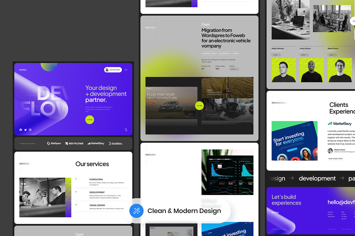 Deflow - Web Developer Landing Page, a Landing Page Template by SLAB! Design