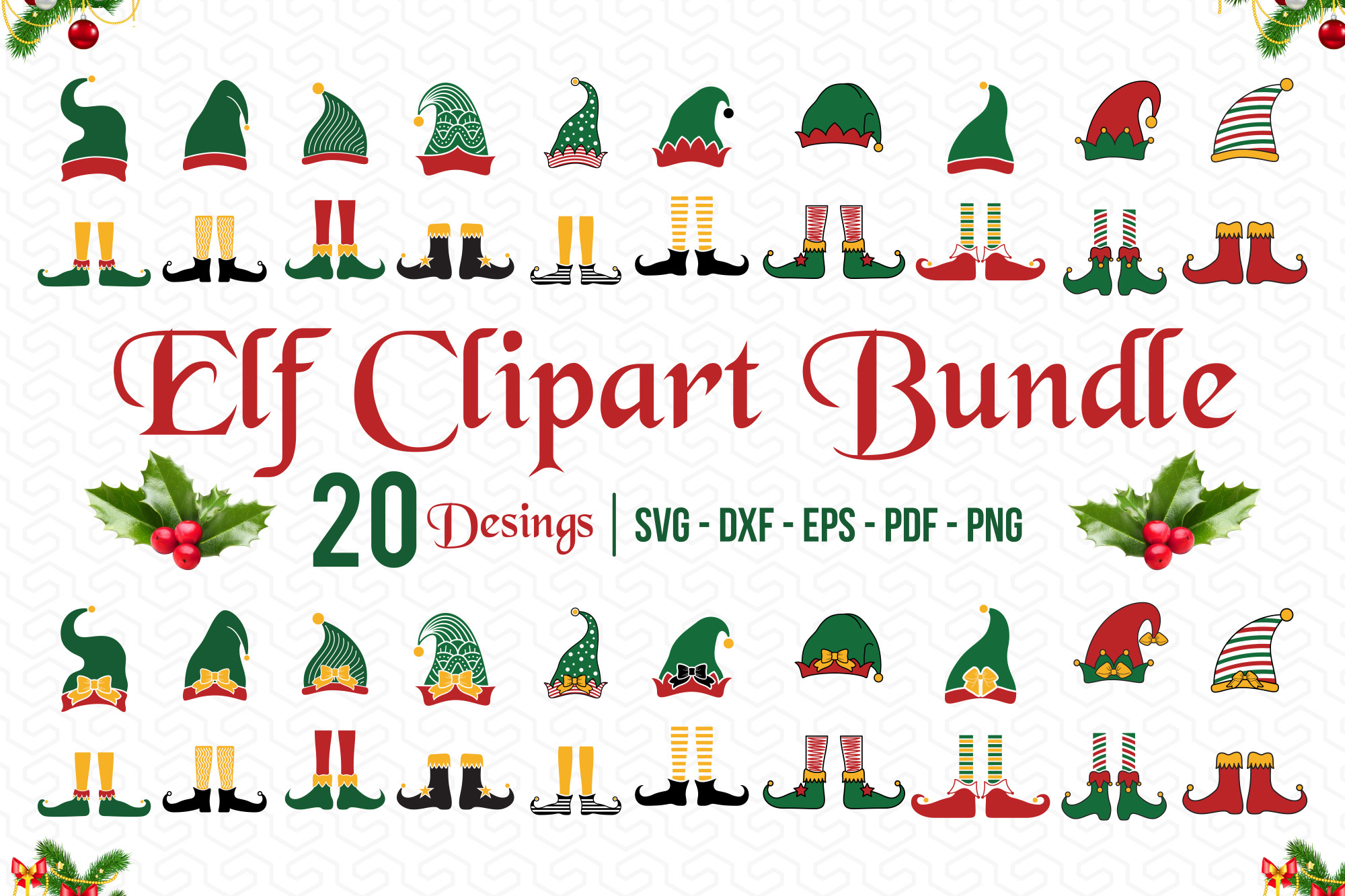 ELF Clipart Bundle, ELF SVG | Graphics ~ Creative Market