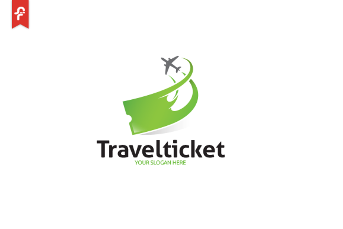 Travel Ticket Logo, a Branding & Logo Template by ft.studio