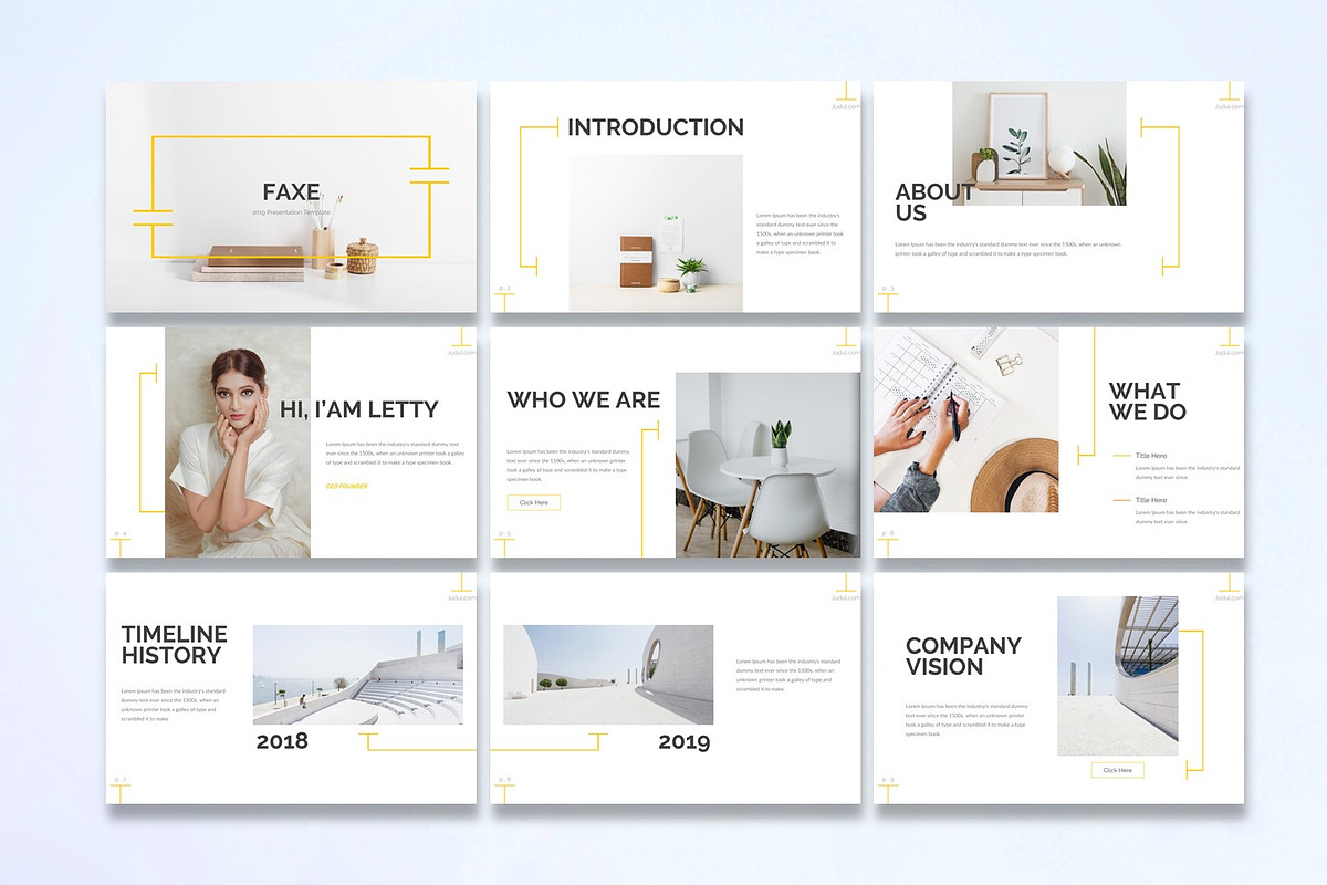 Faxe - Google Slides Template, a Presentation Template by UnicodeID