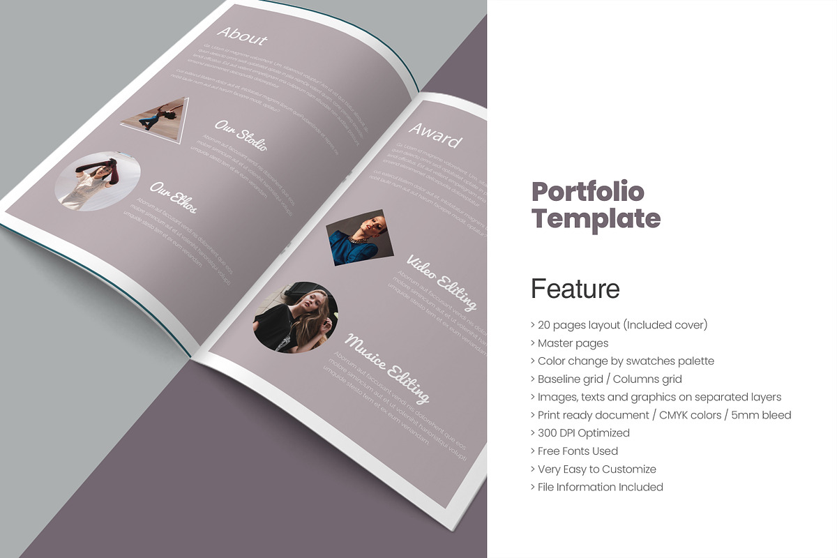 Work Portfolio Template, a Templates & Theme by evgenystudio