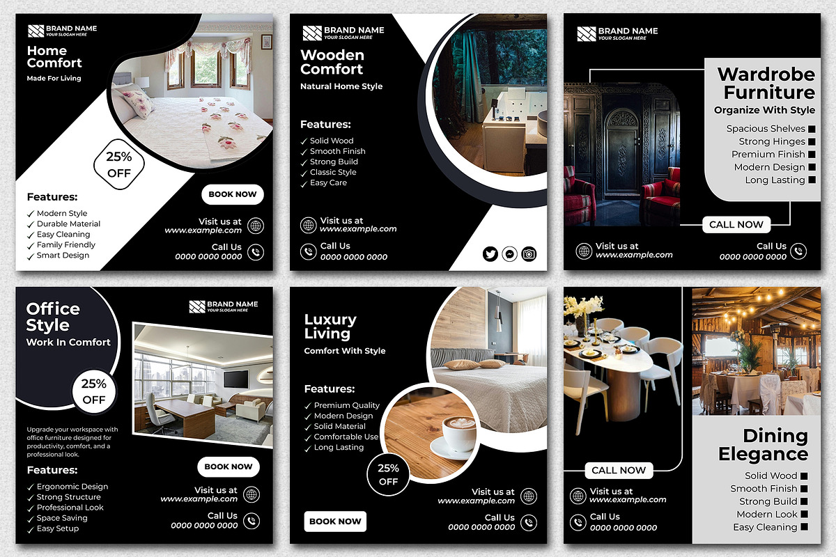 Furniture Store Canva Posts