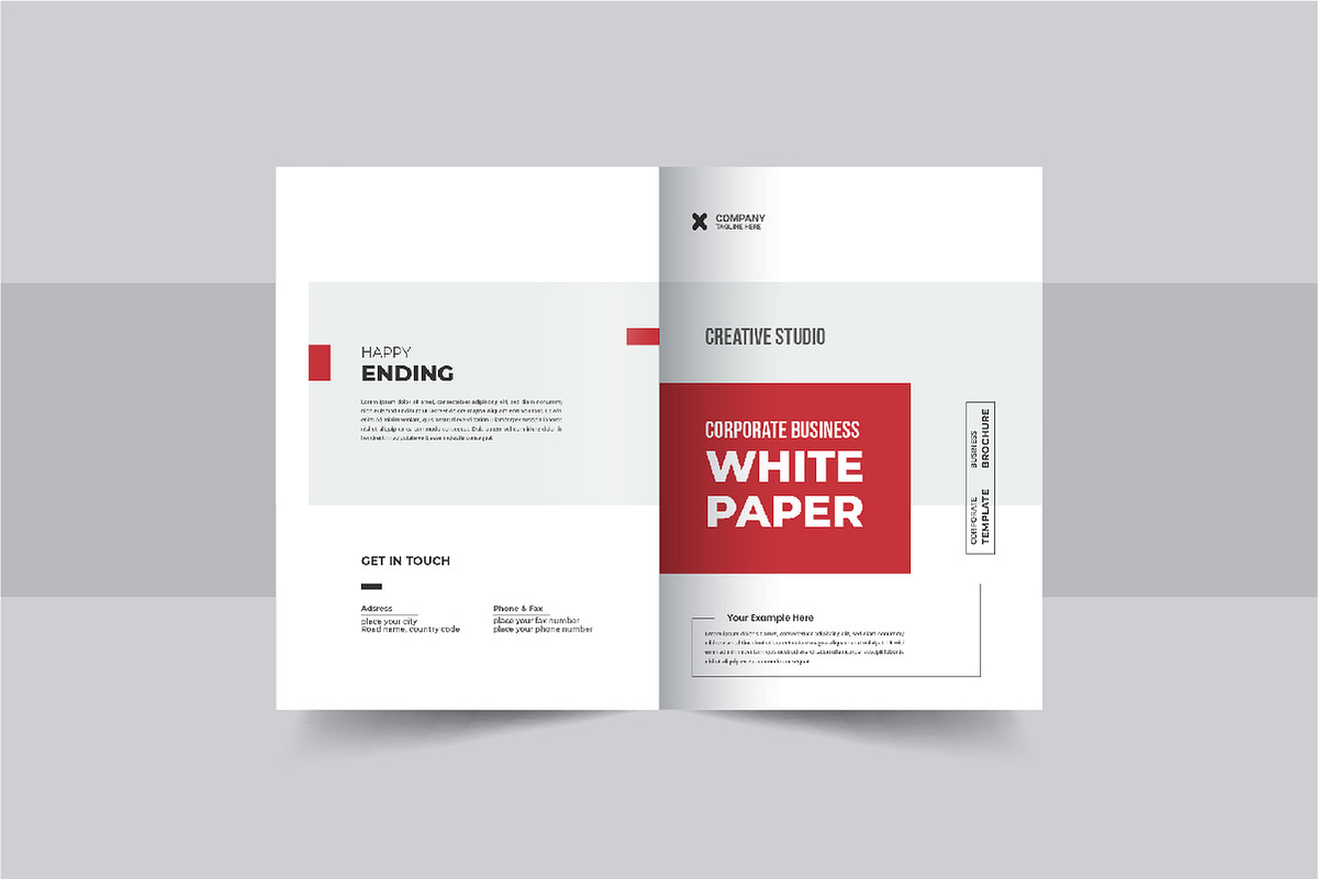 Company white paper design template