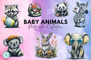 Whimsical Baby Animal Clipart Bundle | Creative Market