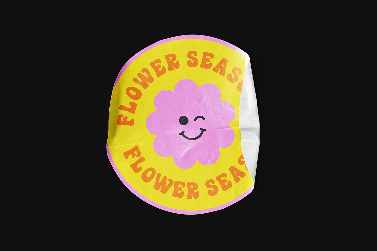 Retro Cartoon Label Pack