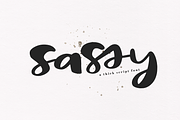 Sassy - A Bold Handwritten Font, a Script Font by KA Designs