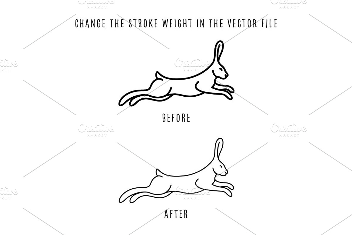 Monoline Animals Volume 1, an Object Graphic by BirDIY Design