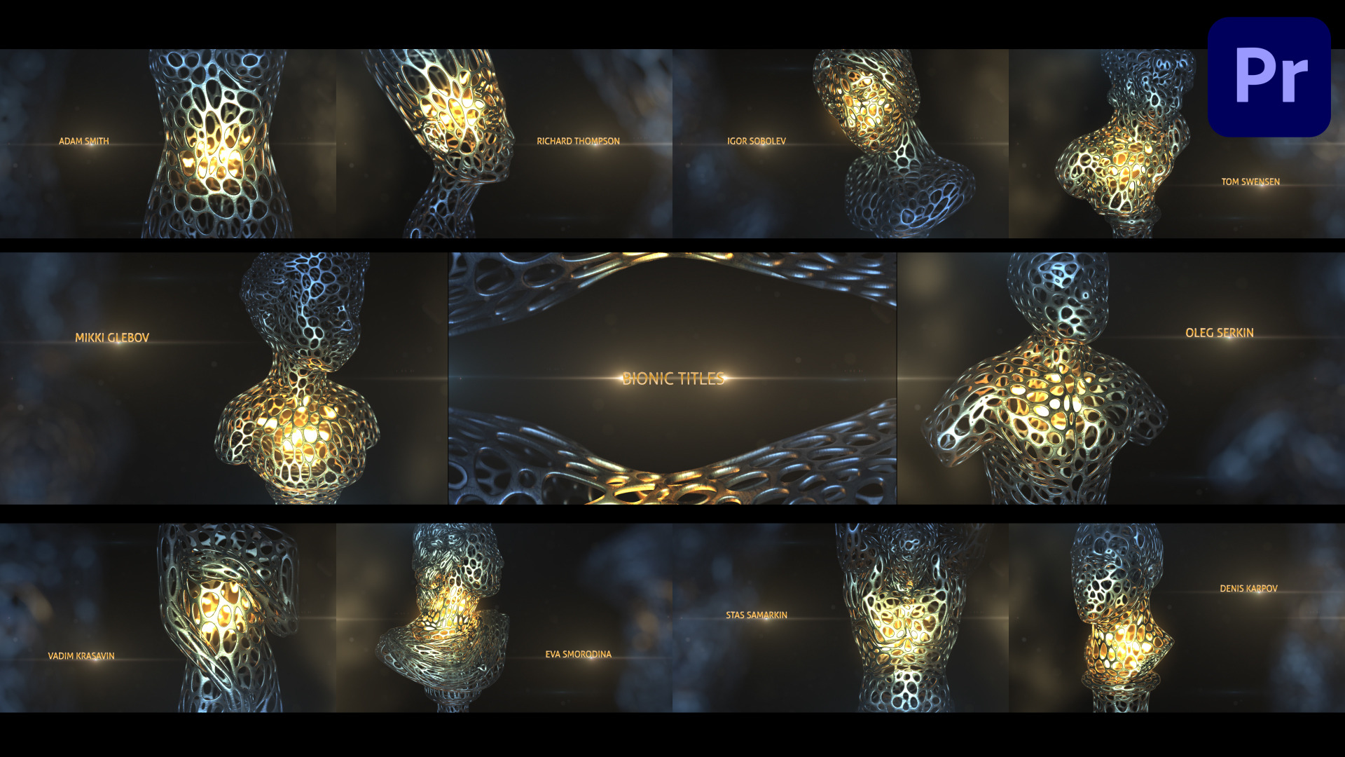 Bionic Titles for Premiere Pro | Creative Market