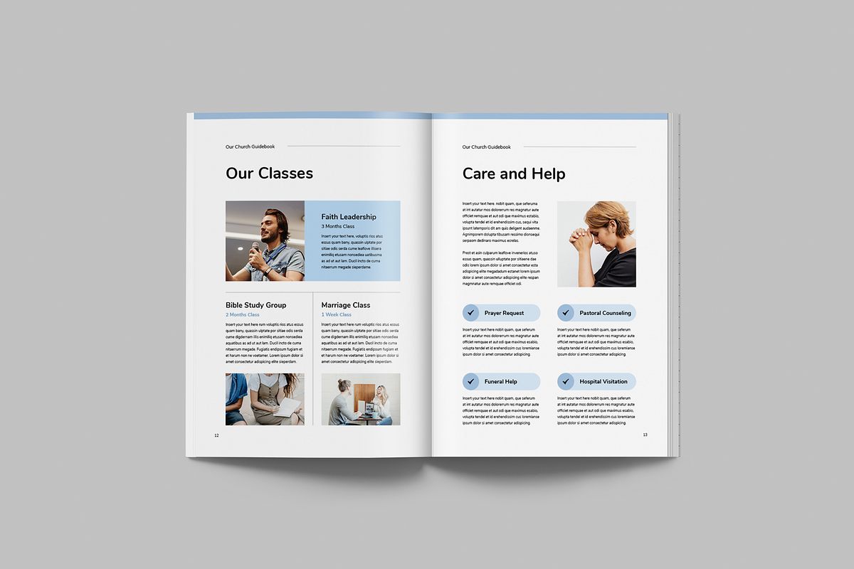 Church Booklet | MS Word & Indesign, a Brochure Template by Leaflove