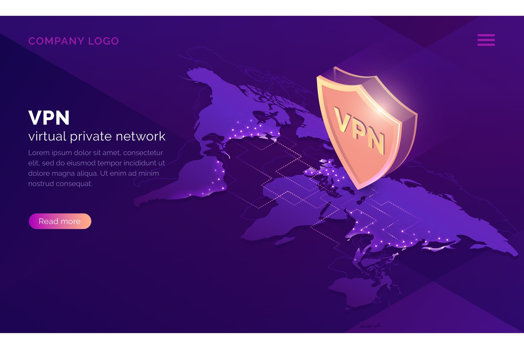 VPN virtual private network, a Person Illustration by art PVP - market