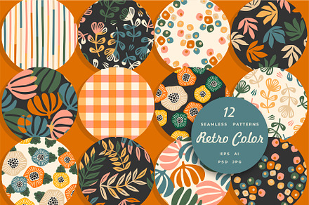 Color Splash Patterns, a Pattern Graphic by Youandigraphics