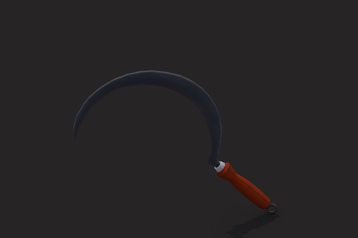 Low Poly Sickle, an Object 3D Model by CreativeeArt
