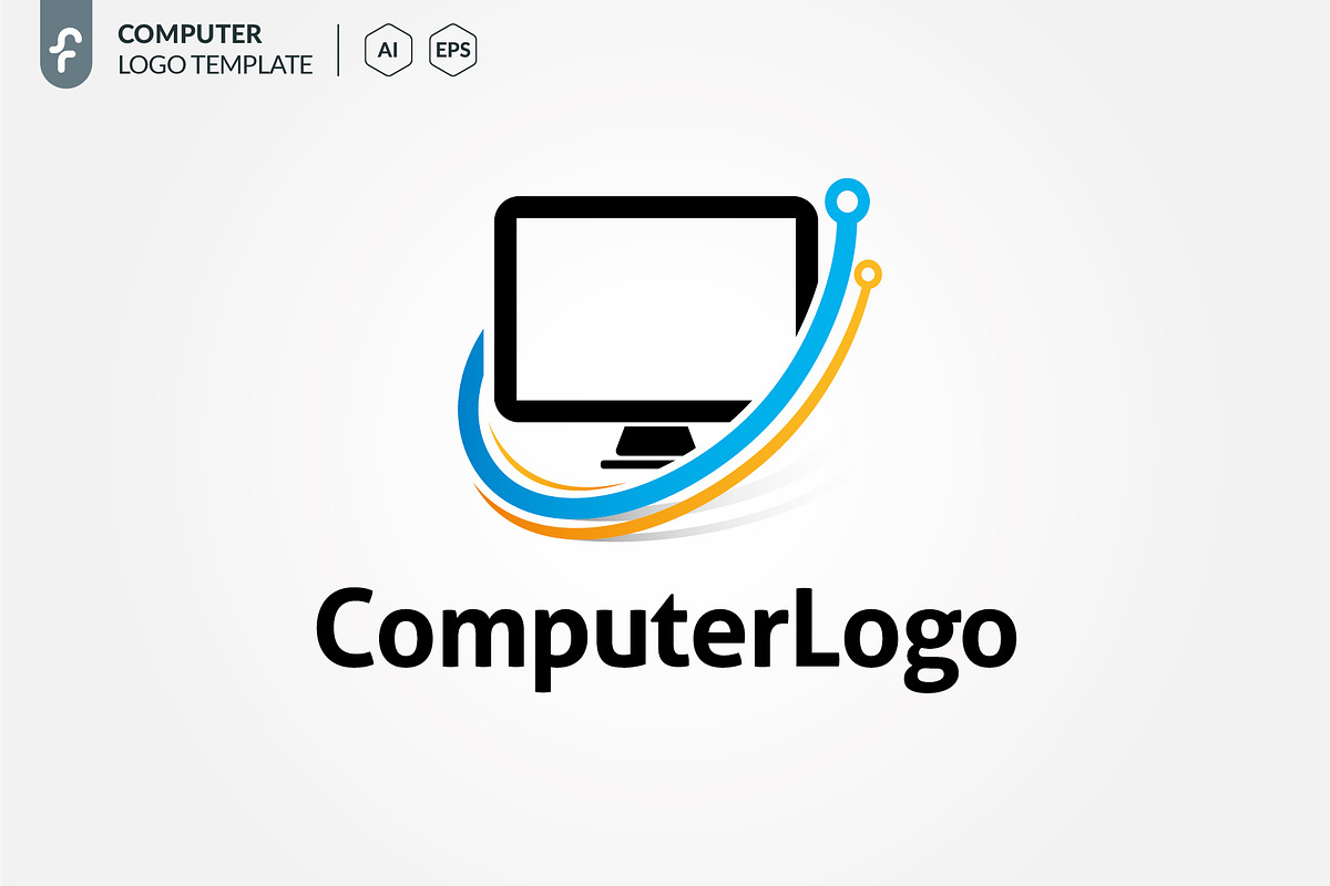 Computer Logo, a Branding & Logo Template by ft.studio