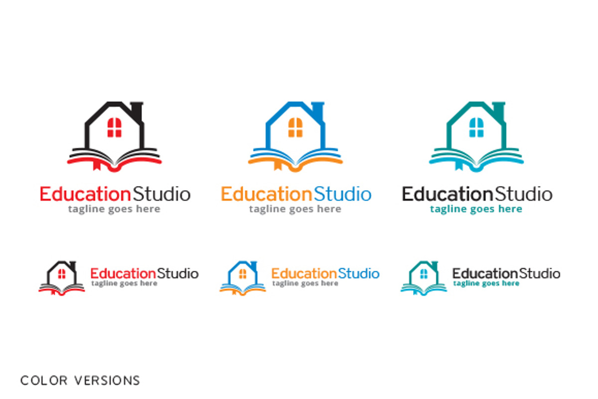 Education Studio Logo Template, a Branding & Logo Template by gunaonedesign