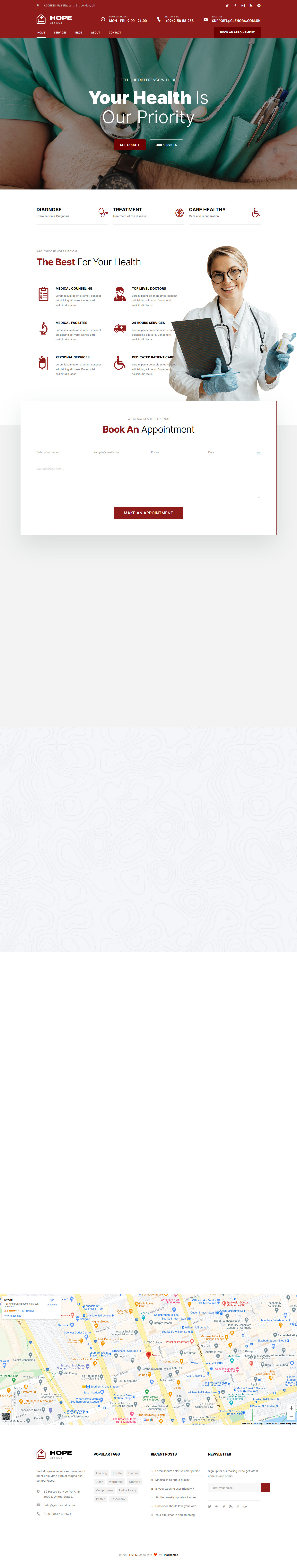 Health & Medical HTML5 Template, a Bootstrap Template by HasThemes ...