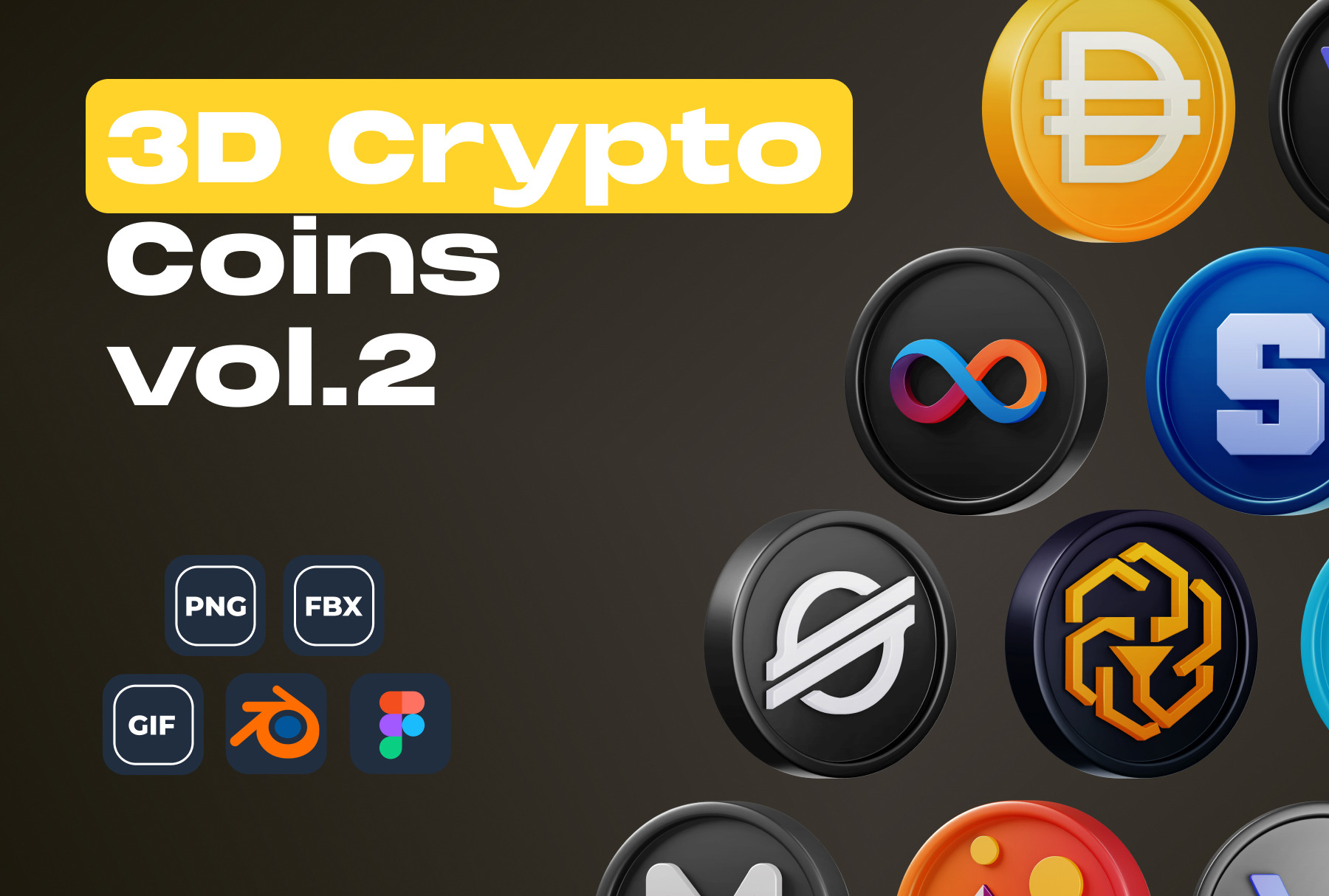 Crypto Coins | Creative Market